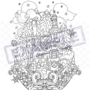 20 Unique, Detailed Christmas Coloring Pages - PDF, Full Pages 8x11 ...