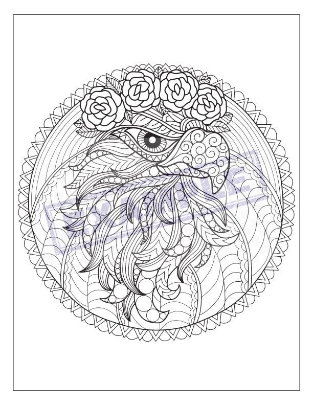Detailed Coloring Pages, Intricate Designs (PDF) - Etsy