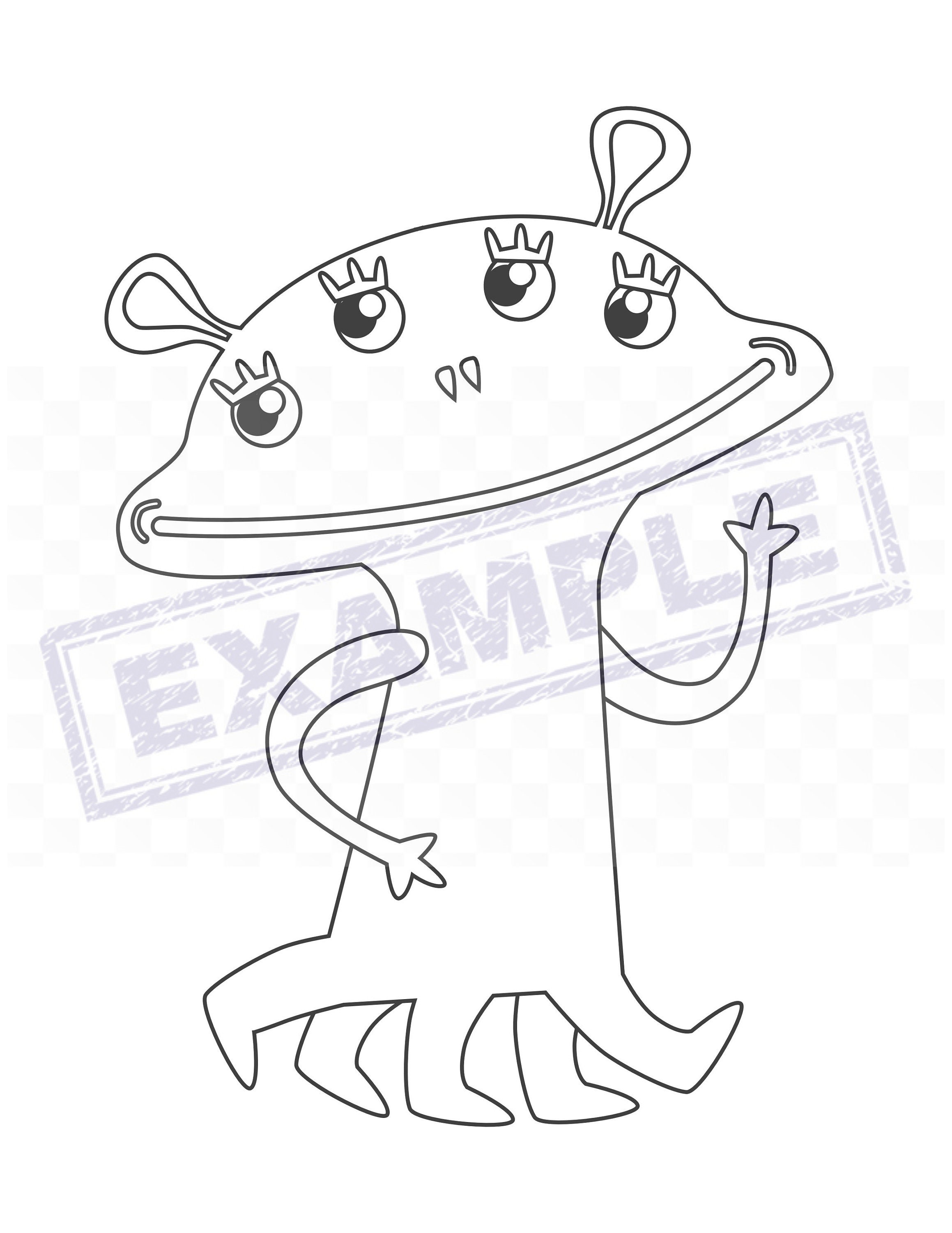 Cute Monster Coloring Pages – 50 Adorable Designs (PDF) - Etsy