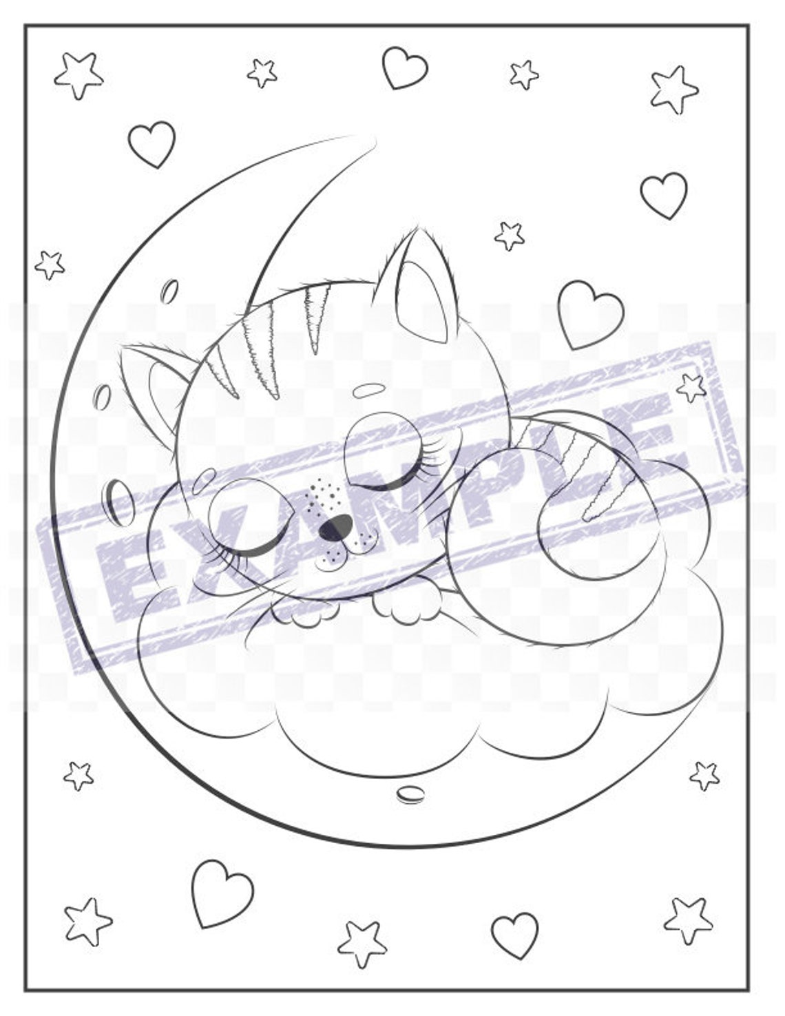 Adorable KITTEN Coloring Pages - PDF - 21 Full Pages, Cute Cats Great ...