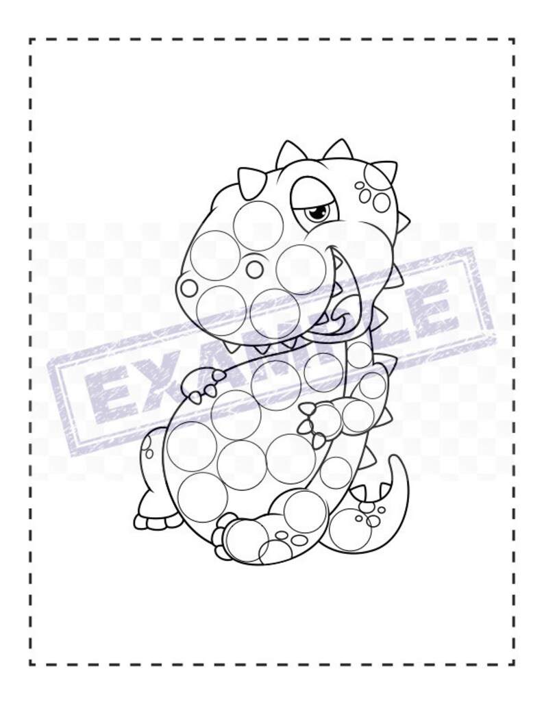Dinosaur Coloring Pages ADORABLE! - PDF, 20 Full 8x11", Cute Unicorns ...