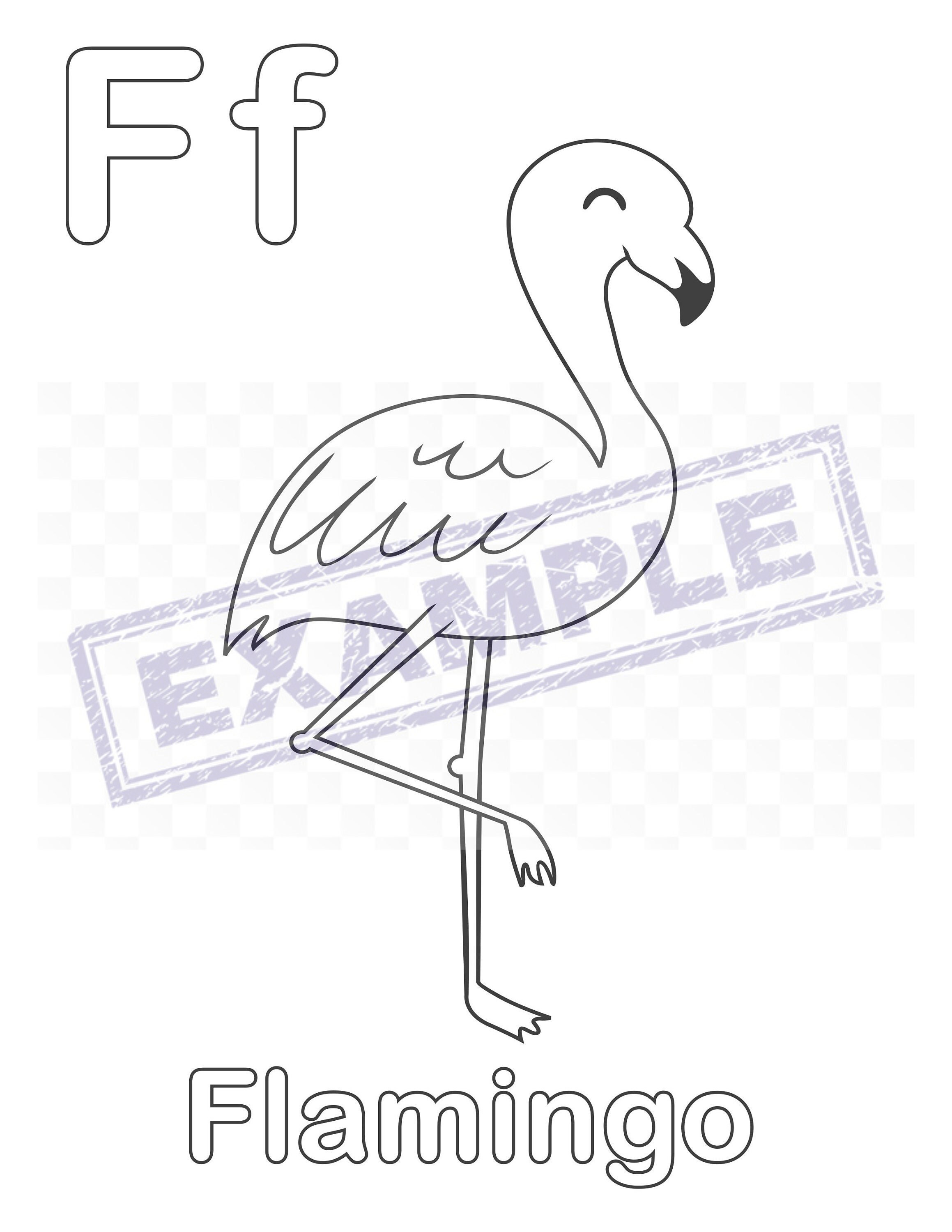 Easy Alphabet Coloring Pages For Kids Print