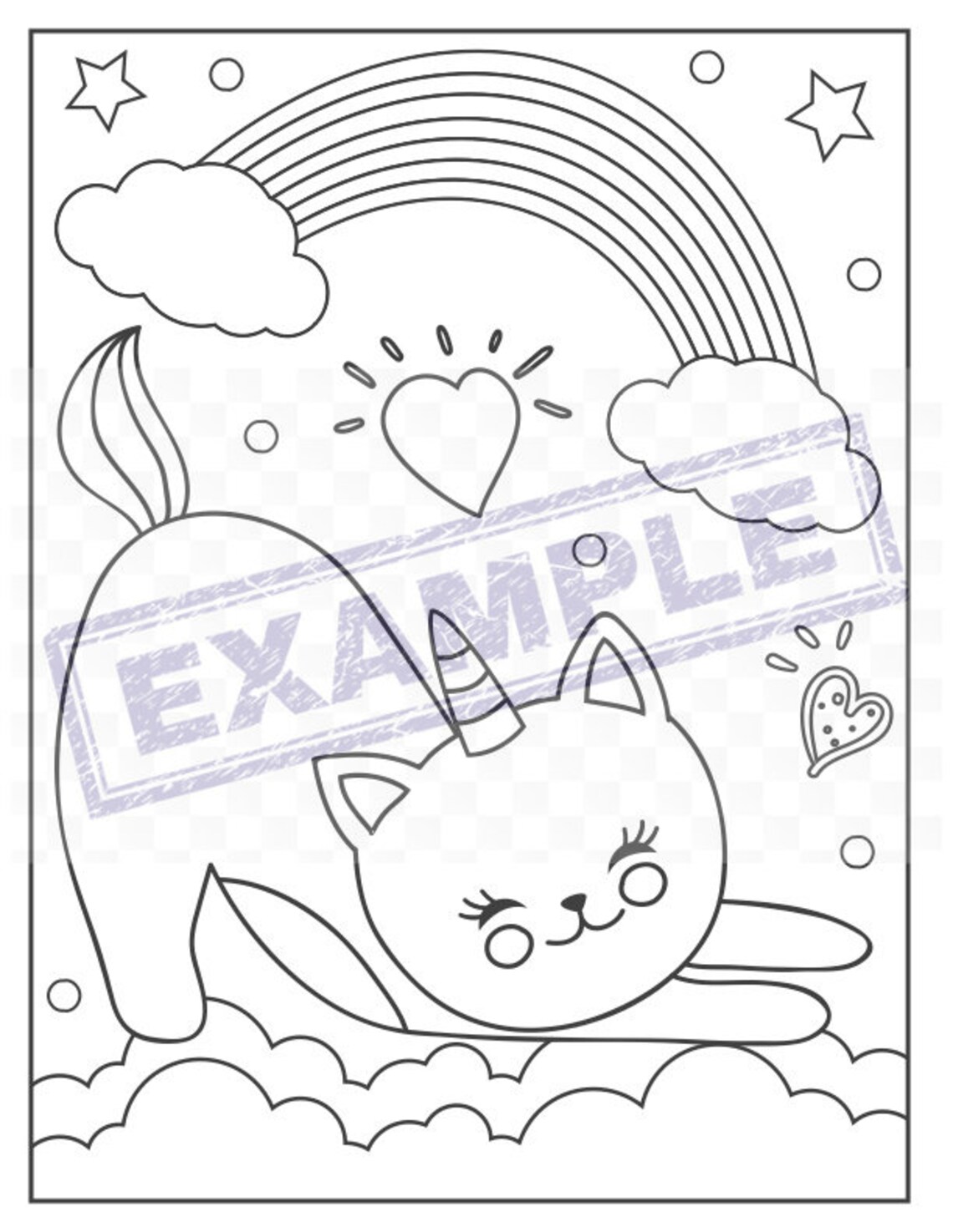 Adorable KITTEN Coloring Pages - PDF - 21 Full Pages, Cute Cats Great ...