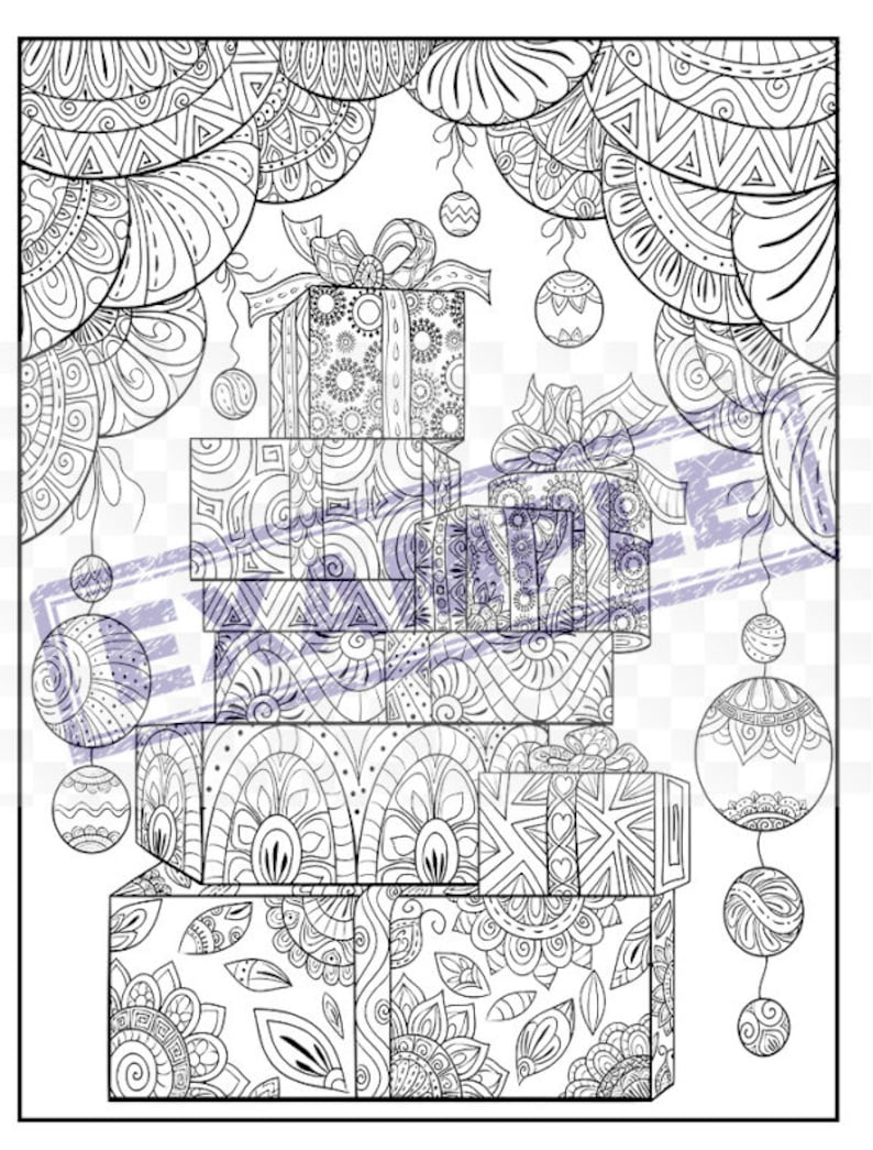 Christmas - 67 Beautiful Detailed Mandala Style Coloring Pages - PDF ...