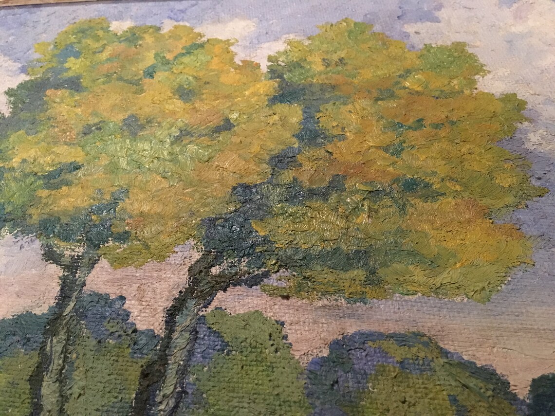 Pravda Murfitt, Birger Sandzen Student From the 40's Original Oil ...