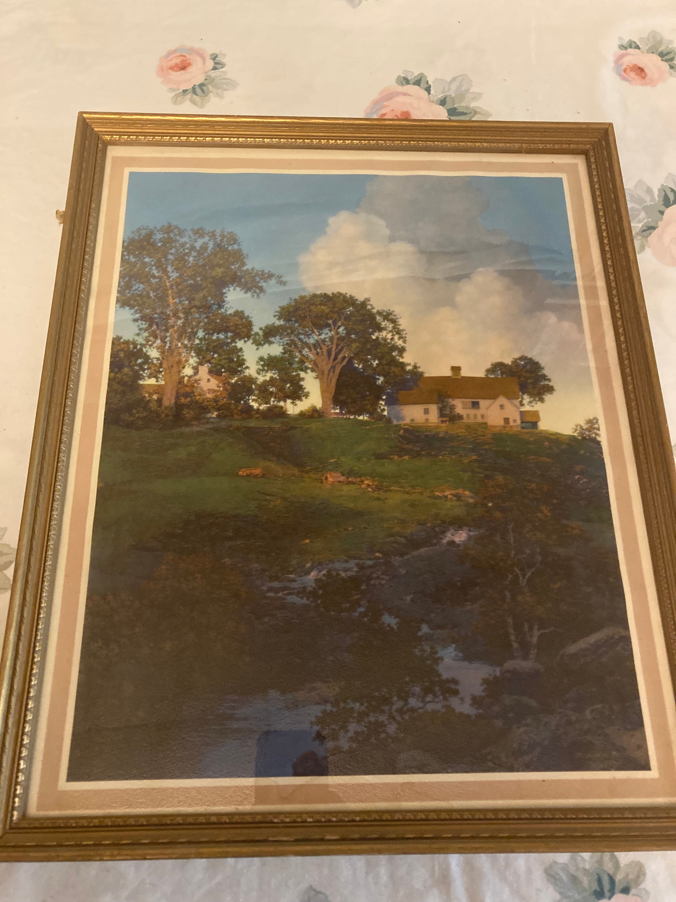 Maxfield Parrish Daybreak Landscape 1951 From Brown and - Etsy