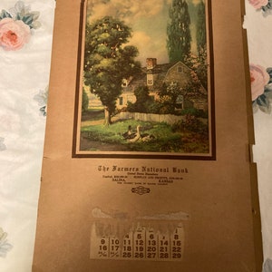 Original Robert Atkinson Fox Calendar Lithograph "where Nature Beats in ...