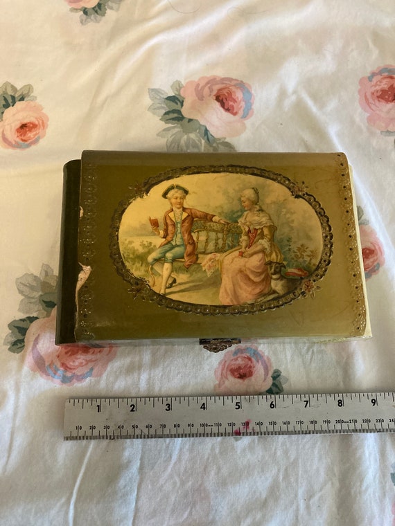 Antique Celluloid jewelry box, Victorian era dresser … - Gem