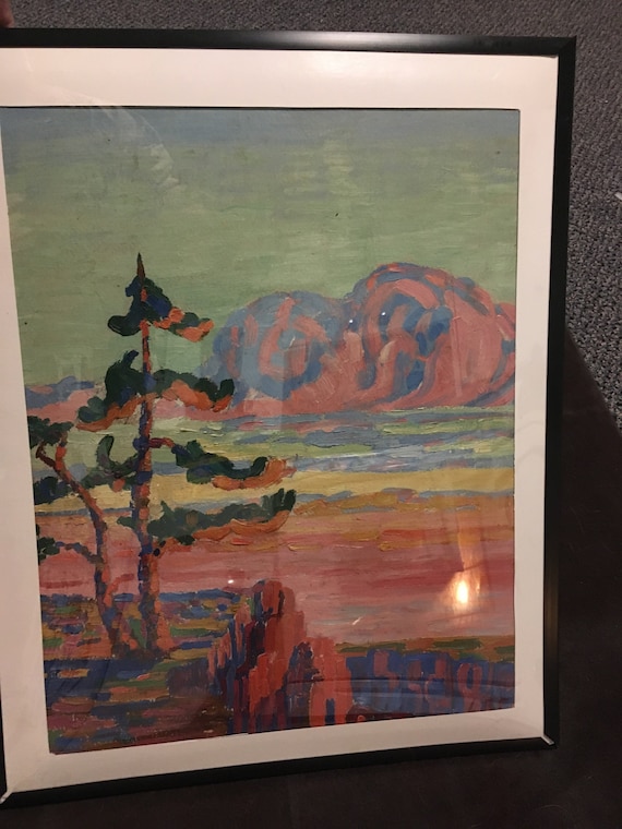 Birger Sandzen Student Original Painting From the 1930's | Etsy