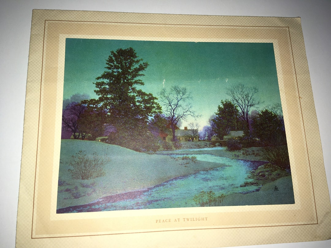 Original Maxfield Parrish Print "lull Brook" Also Titled Peace at ...