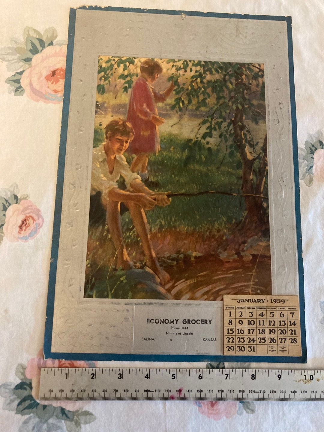 Antique 1933 Sunshine Bakers Biscuits Calendar Hydrox Cookies Crackers ...