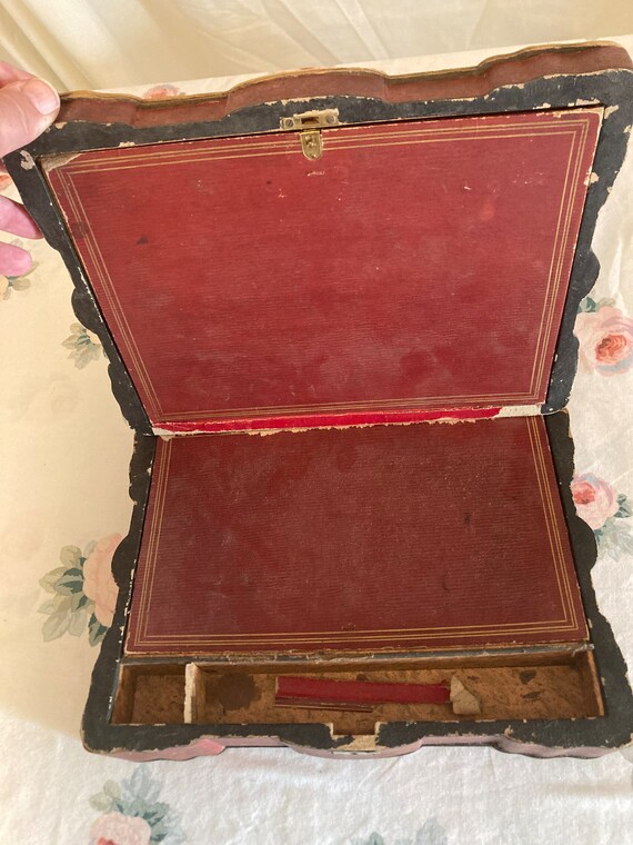 Victorian era (1840's) Paper Mache & wood antique lap… - Gem
