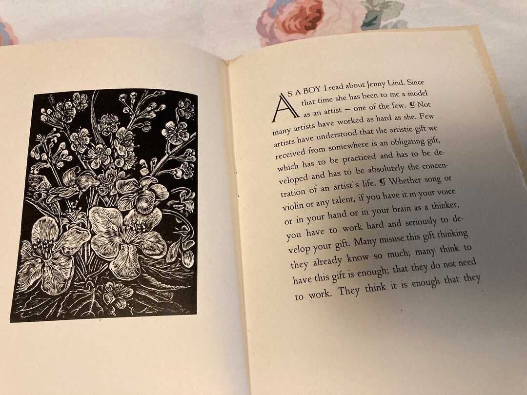 Carl Milles Signed Program, From a Talk He Gave About Jenny Lind. With ...