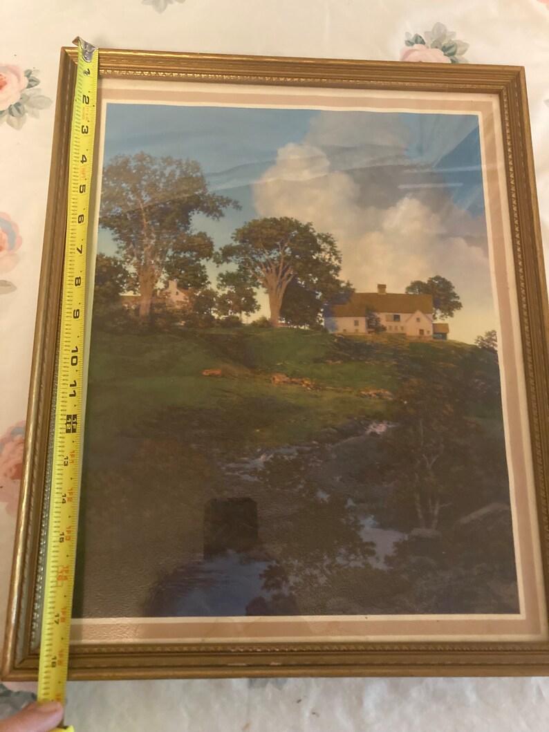 Maxfield Parrish Daybreak Landscape 1951 From Brown and - Etsy