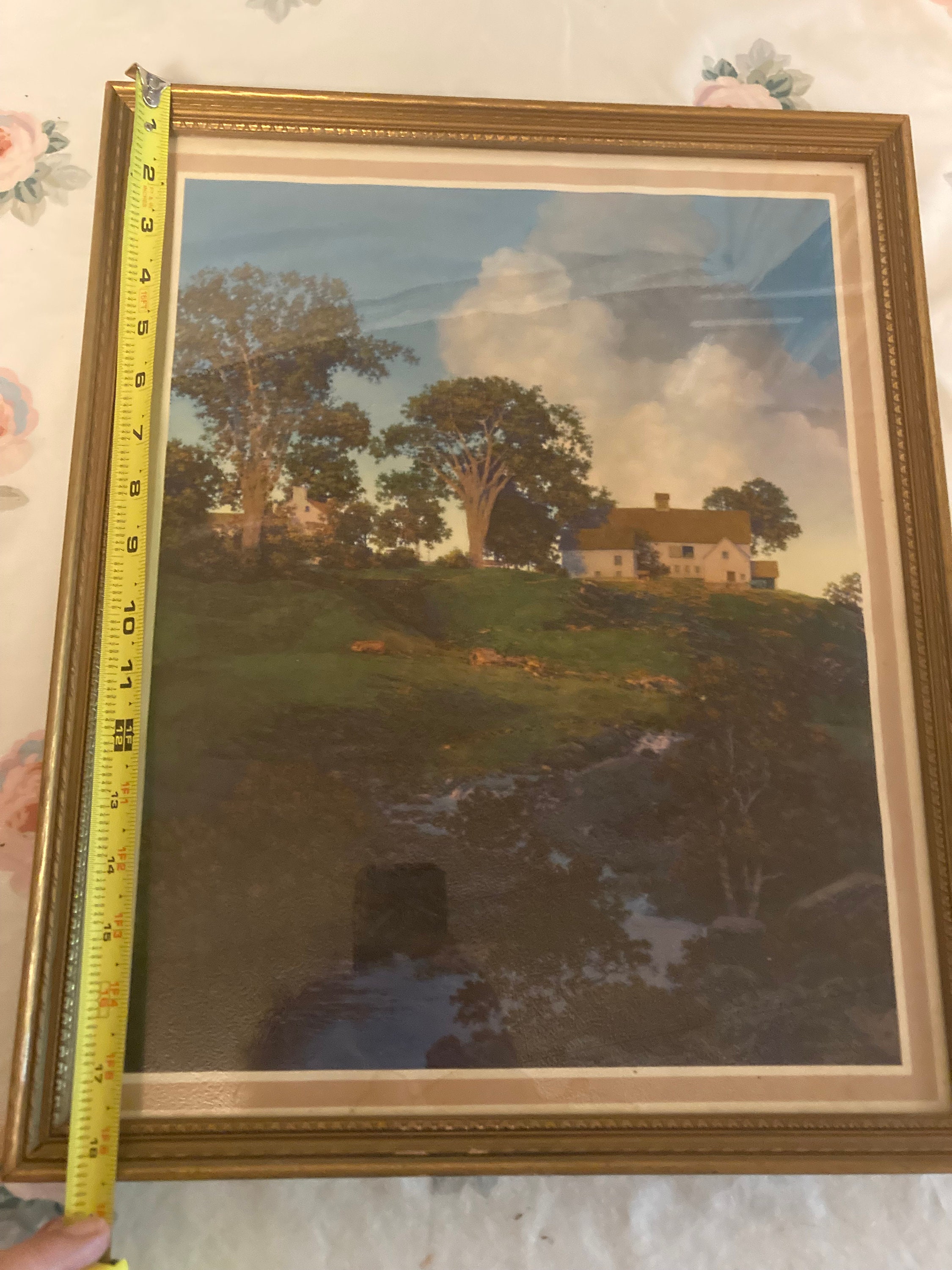 Maxfield Parrish Daybreak Landscape 1951 From Brown and - Etsy