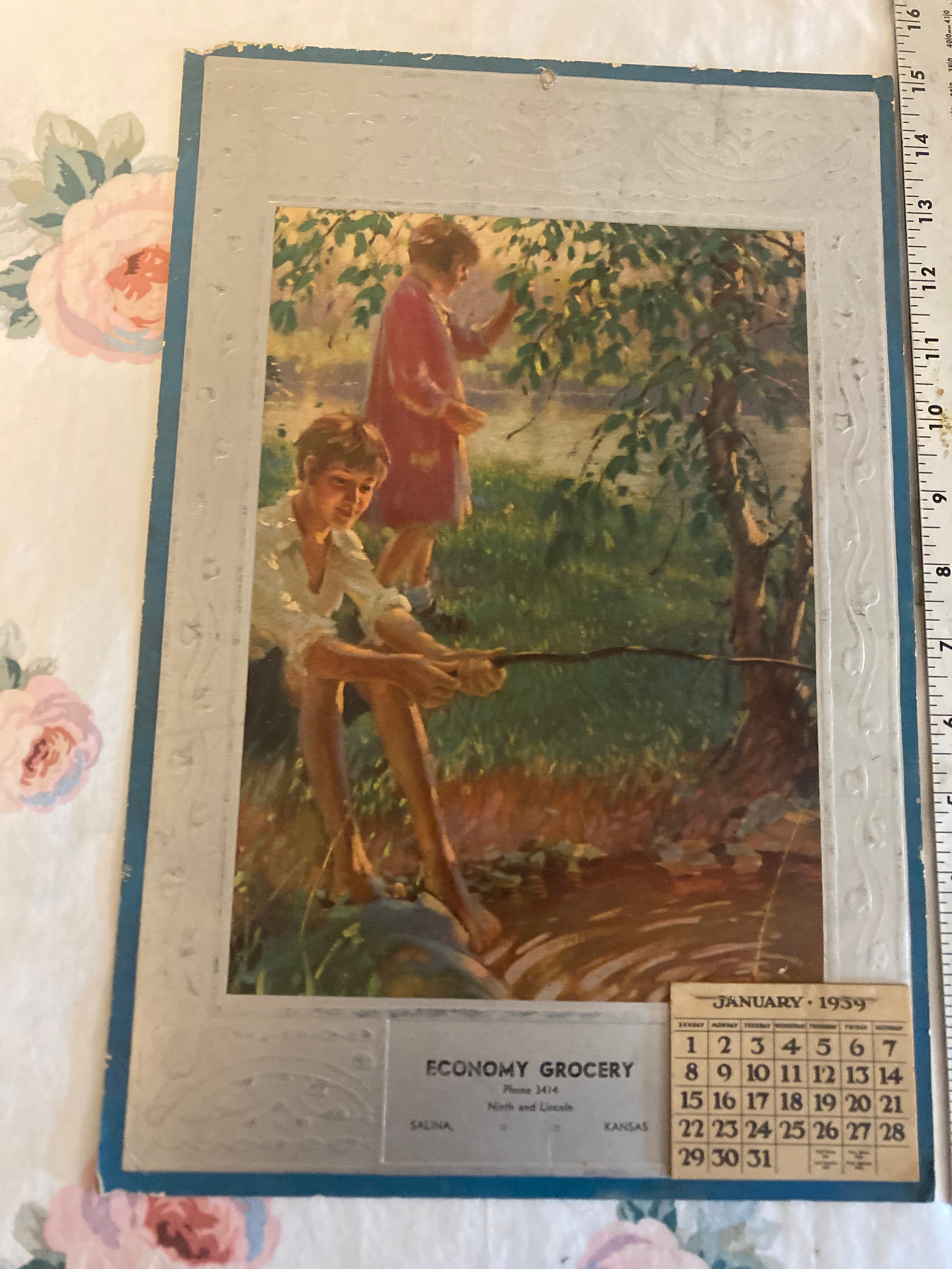 Antique 1933 Sunshine Bakers Biscuits Calendar Hydrox Cookies Crackers ...