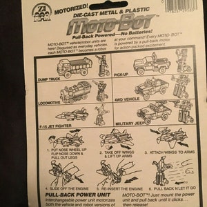 MOTORIZED ROBOT | F-15 | 1984 INTEX | Dynabot Motobot Transformers ...