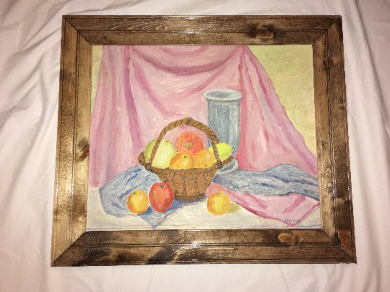 Birger Sandzen Student May Hoff Original Oil Painting Unique Double ...