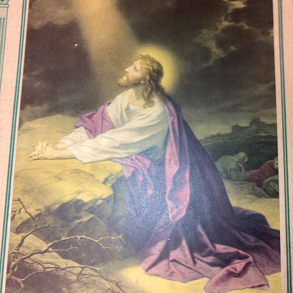 Heinrich Hoffman Christ in Gethsemane - Etsy