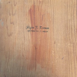 Signe Larson Oil on Board Painting of Tree by Pond, Famed Artist Friend ...