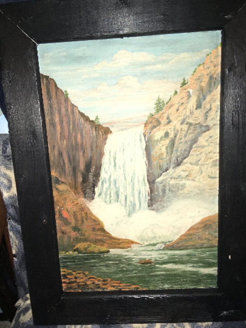 Anna Engstrom Oil Painting on Board 1924 Lindsborg Kansas, New Gottland ...