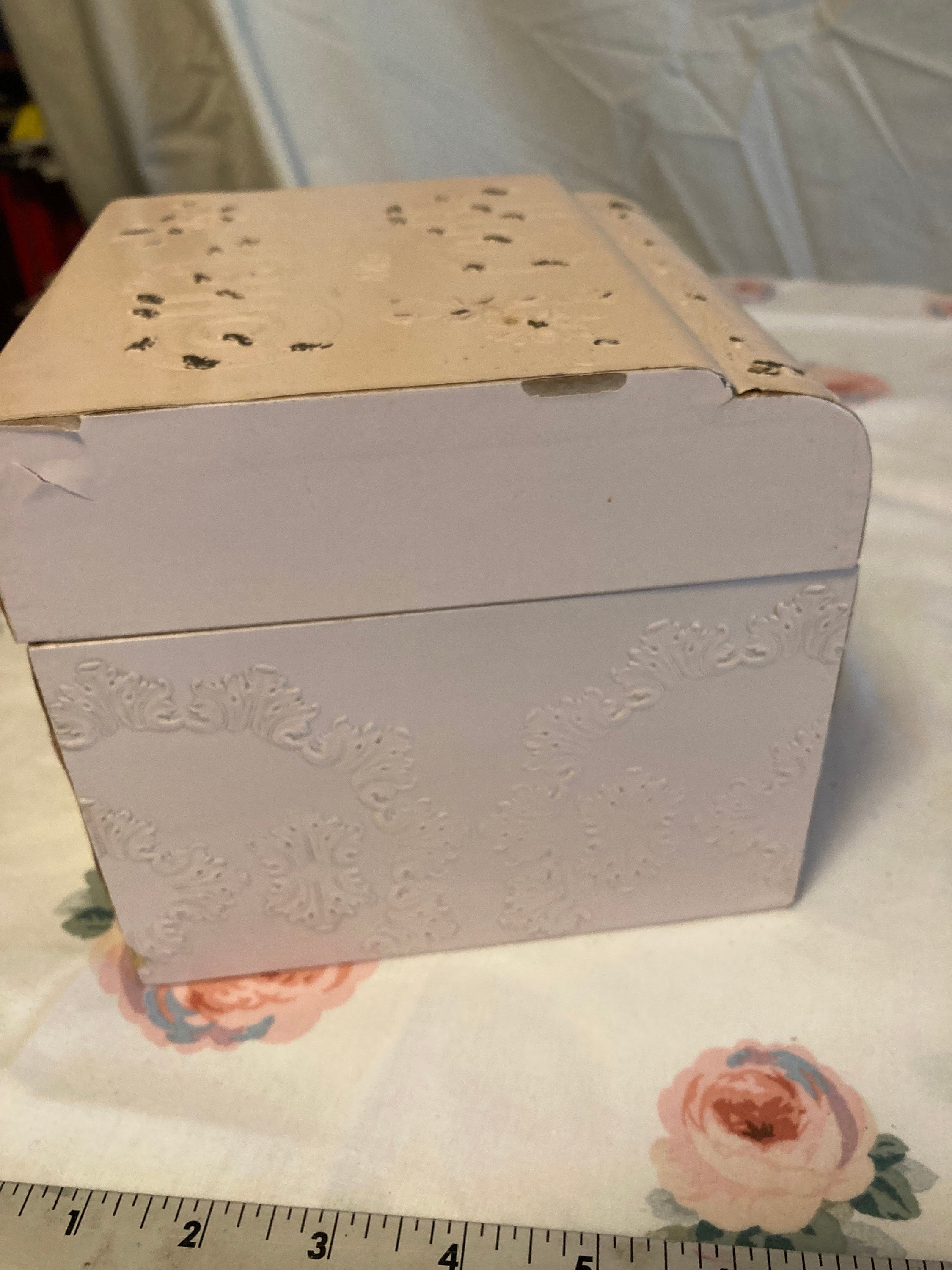 Victorian Era Celluloid Collars and Cuffs Vanity Box in Pink in Fairly ...