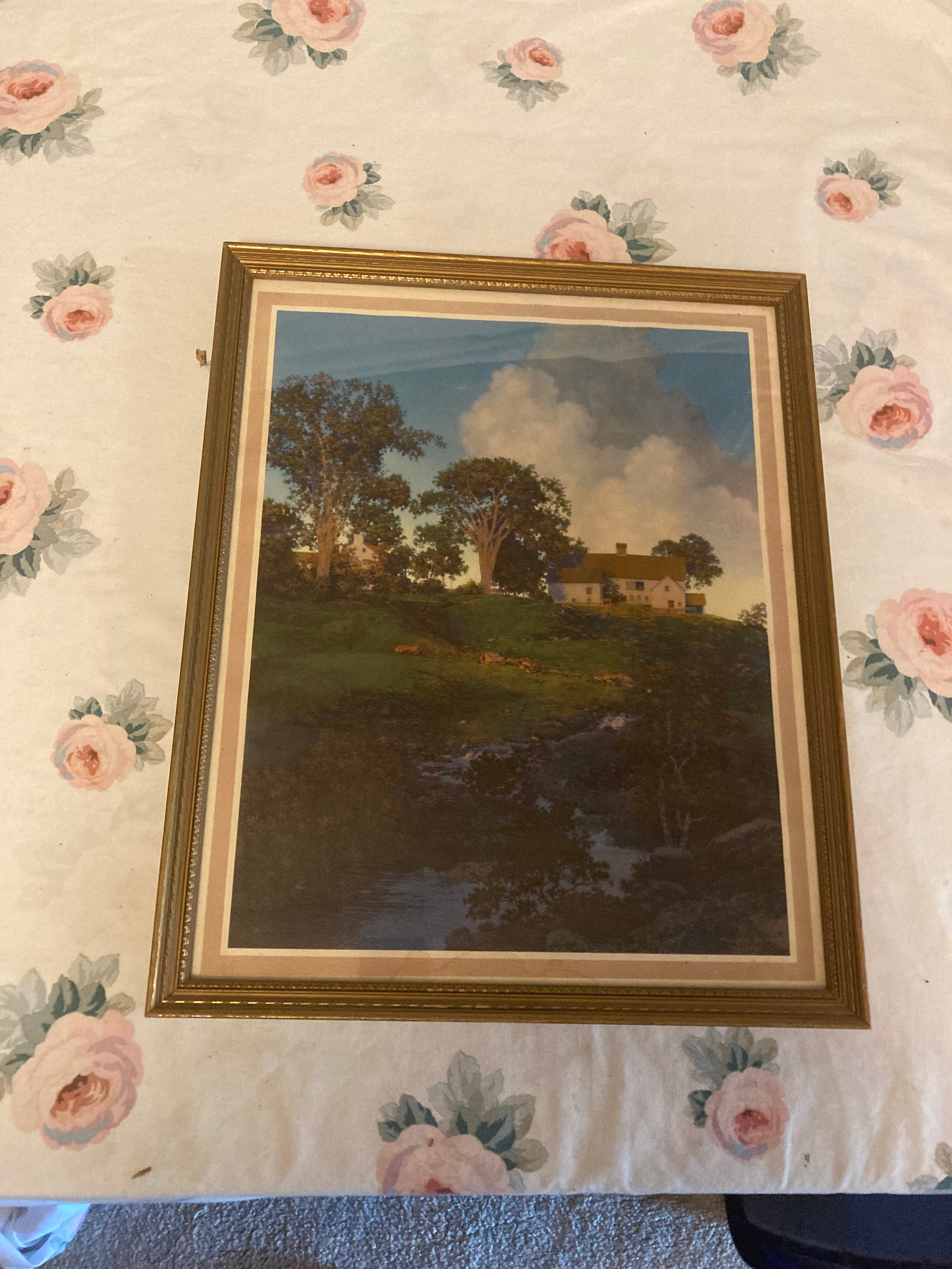 Maxfield Parrish Daybreak Landscape 1951 From Brown and - Etsy