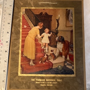 1933 Calendar, Art by Arthur J. Elsley Featuring St. Bernards Titled ...