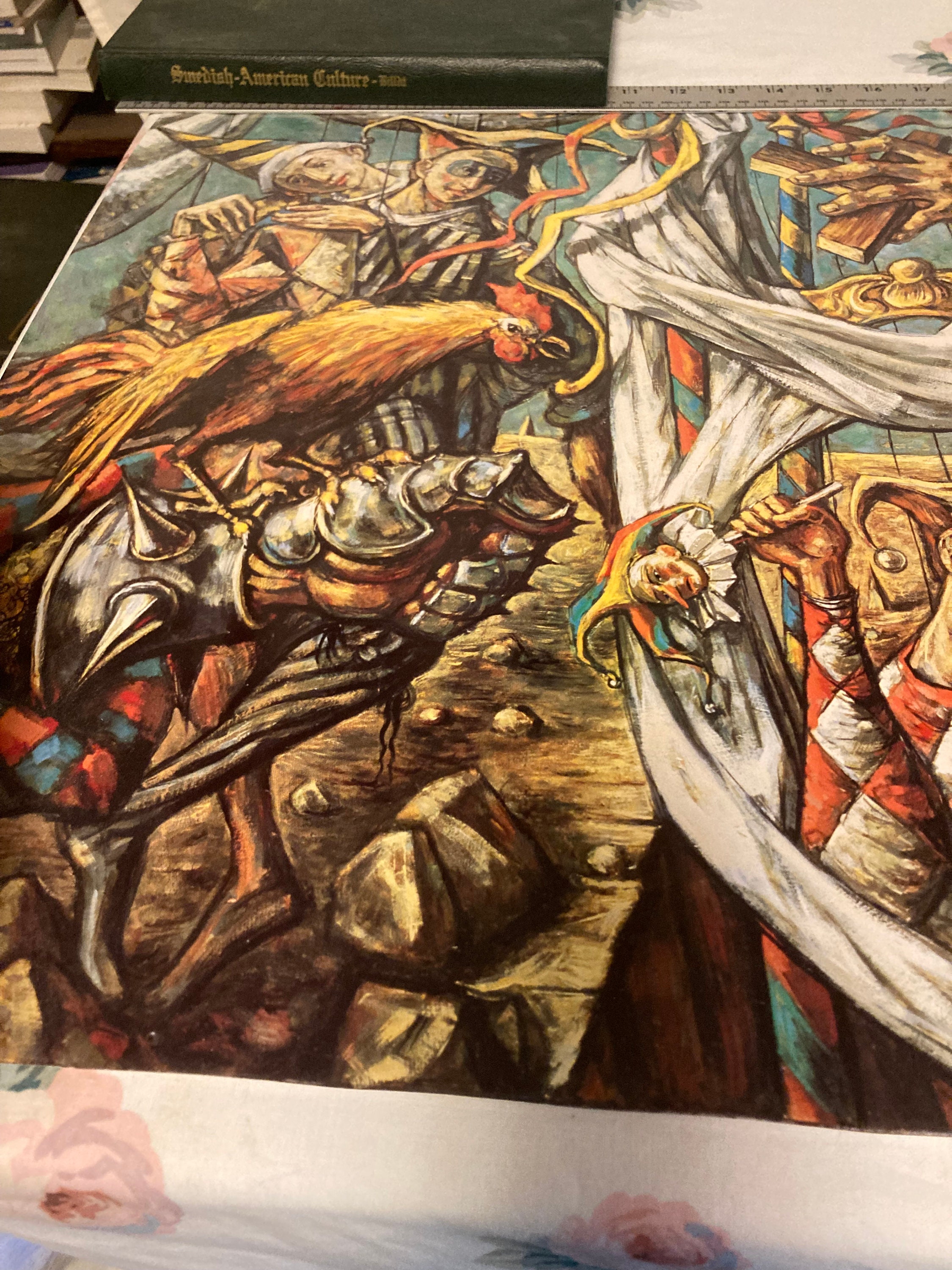 Lester Raymer Display From a 1988 Exhibition at the Sandzen Gallery in ...