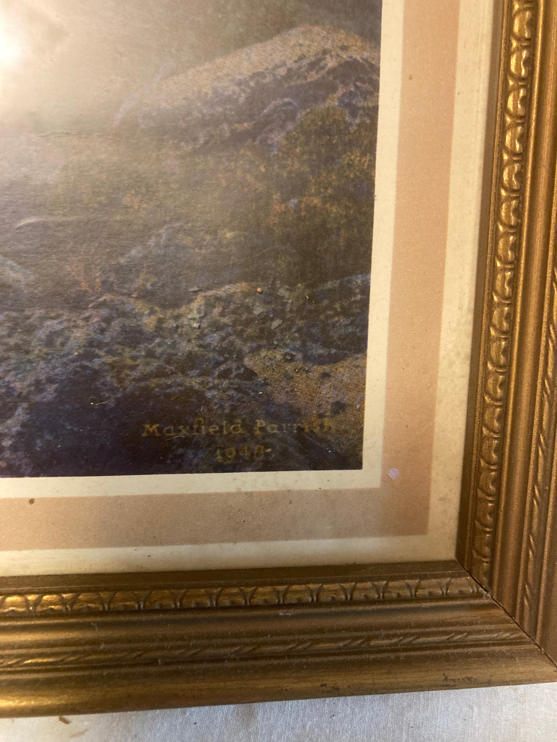 Maxfield Parrish Daybreak Landscape 1951 From Brown and - Etsy