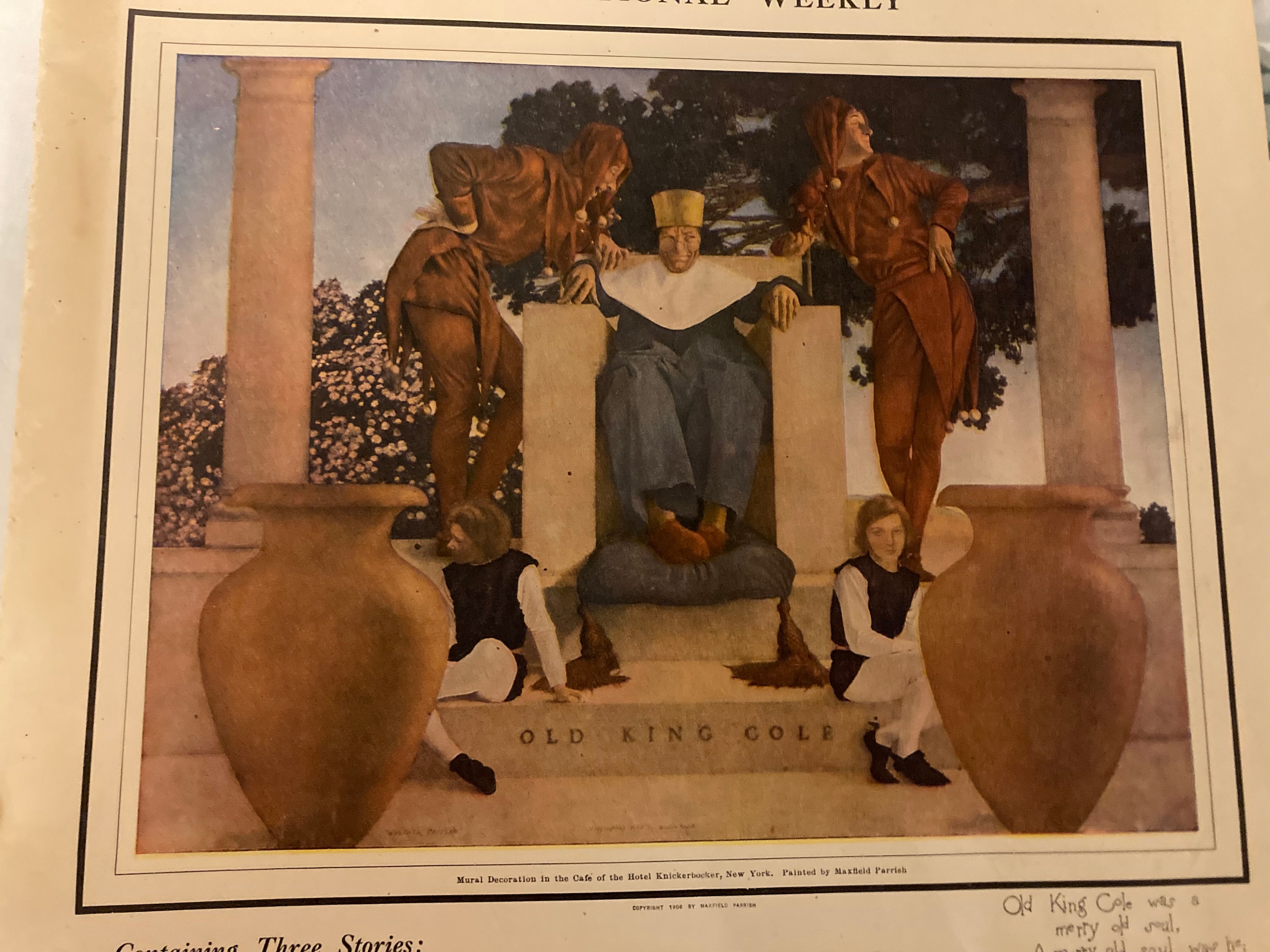Collier's Magazine April 24 1909 Maxfield Parrish Cover OLD KING COLE Complete Magazine ...