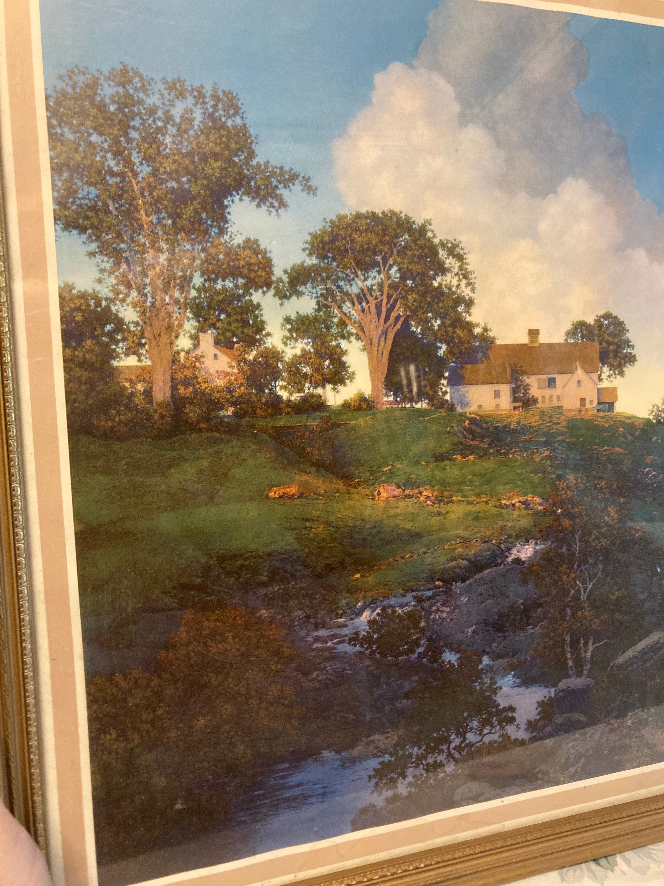 Maxfield Parrish Daybreak Landscape 1951 From Brown and - Etsy