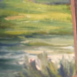 Signe Larson Oil on Board Painting of Tree by Pond, Famed Artist Friend ...