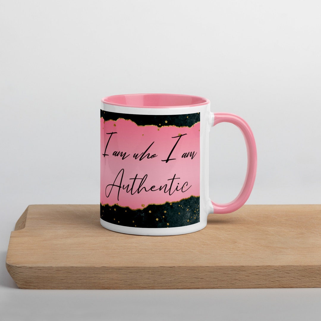 Affirmation Mug I Am Who I Am Authentic Gift Mug Classy Afro - Etsy