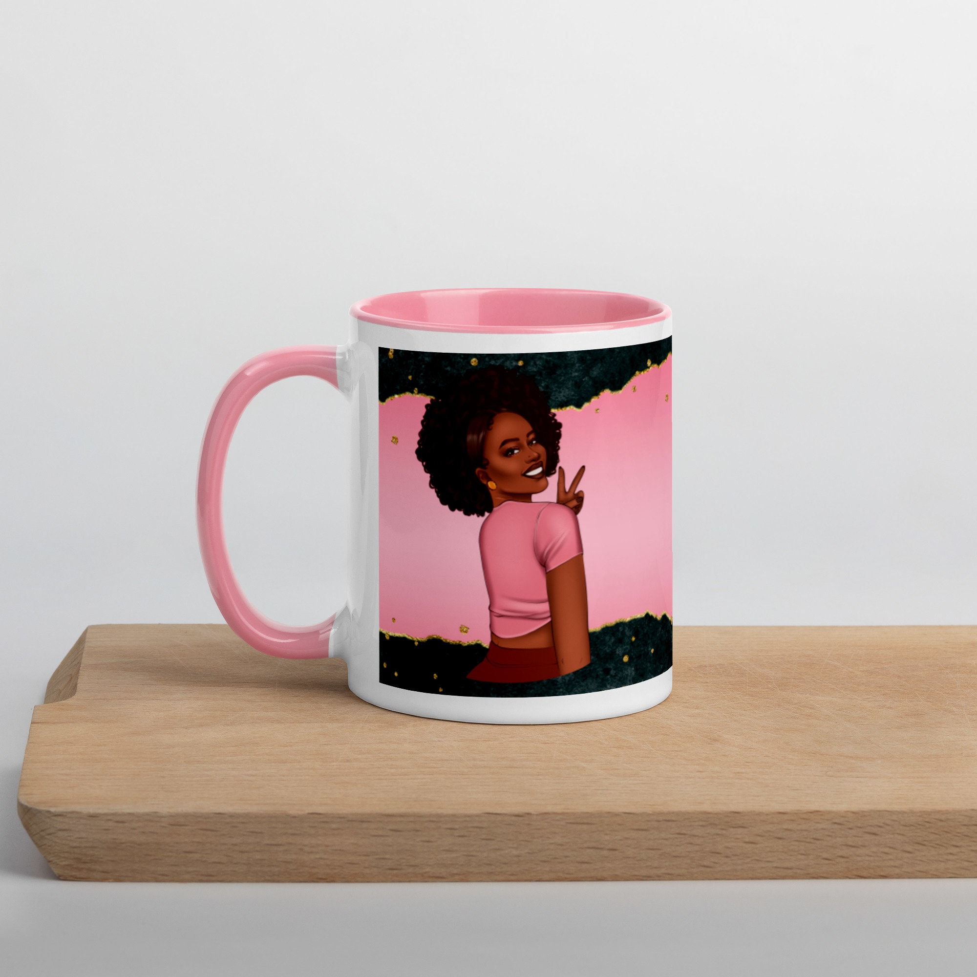 Affirmation Mug I Am Who I Am Authentic Gift Mug Classy Afro - Etsy