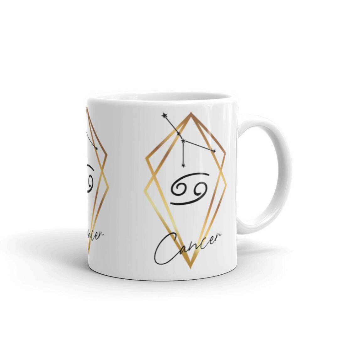 Cancer Zodiac Sign Mug Water Sign White Ceramic Mug Gift - Etsy