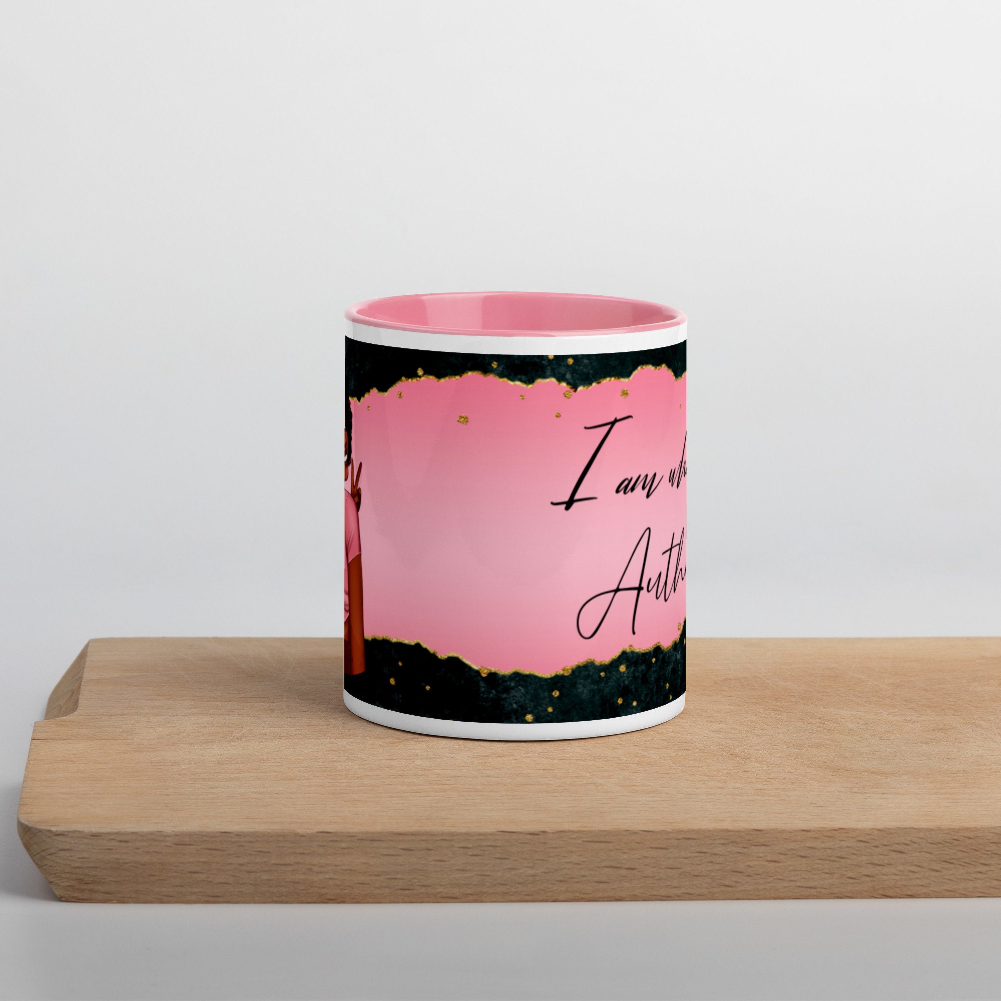 Affirmation Mug I Am Who I Am Authentic Gift Mug Classy Afro - Etsy