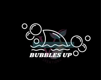 FINS or BUBBLES UP 2 Sizes / Car Sticker / Laptop Sticker / Dorm Room ...