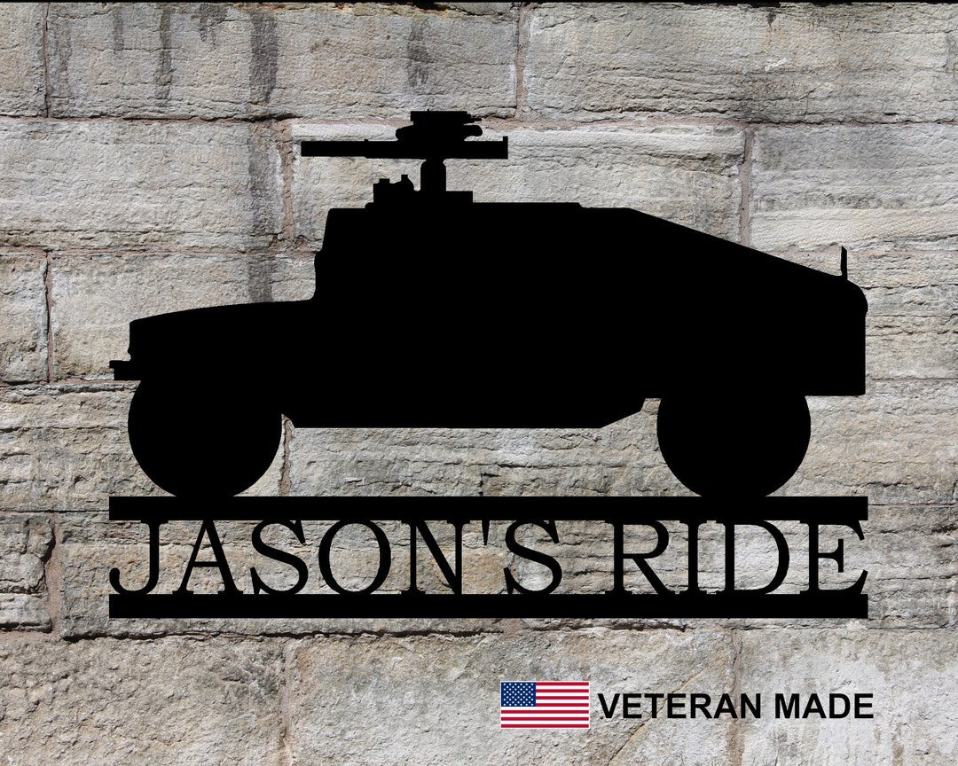 Humvee Personalized Steel Sign Custom Military Humvee Decor - Etsy