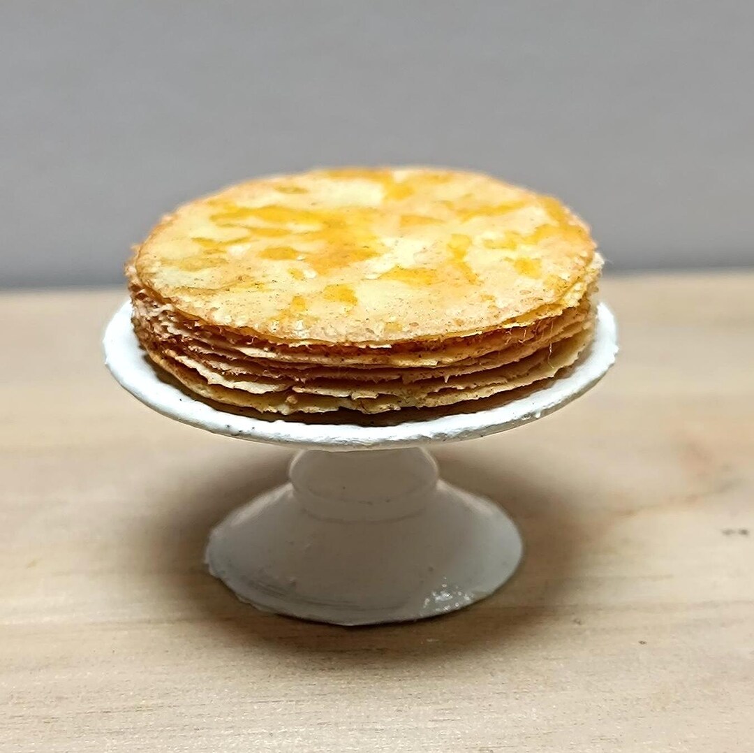 Miniature Crepes on Display, 1/12 Scale, for Diorama, Dollhouse ...