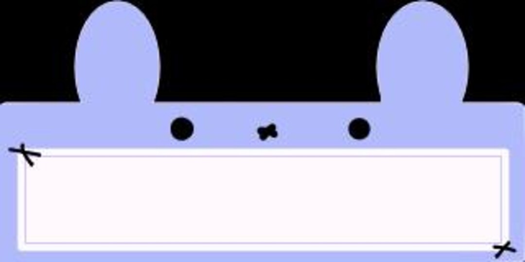 6 Cute Blue Bunny Panels for Twitch, One Textless Panel - Etsy