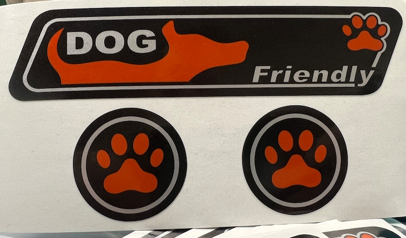 Honda Element Dog Friendly Stickers Set Reproduction of OEM Pet Vinyl ...