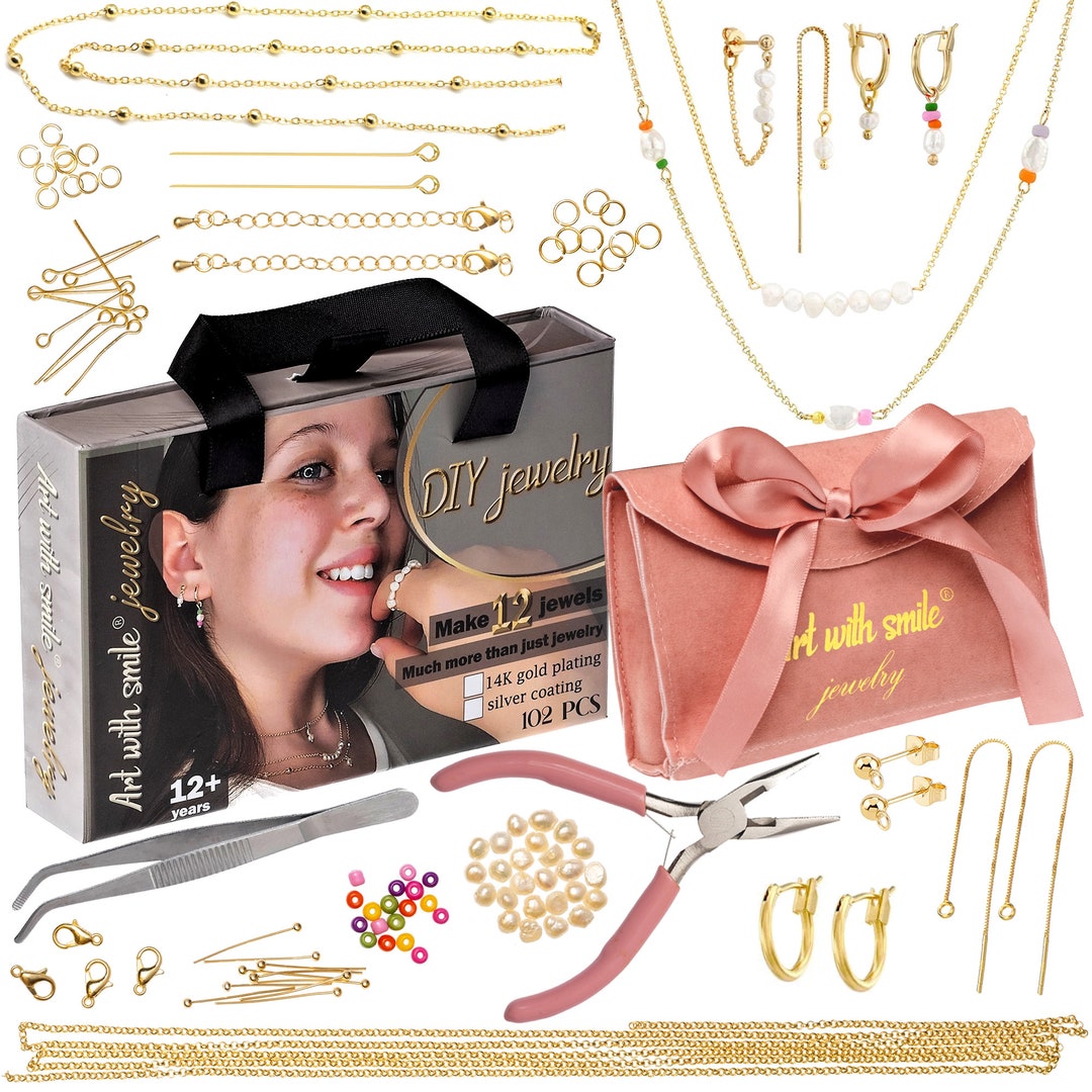 Jewelry Making Kit for Adults and Teens - Girls DIY Bracelet Making Kit ...