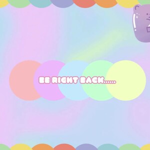 Gummy Bear Rainbow: Streamer's Animated Break Screen Vtuber Overlay ...