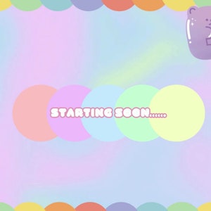 Gummy Bear Rainbow: Streamer's Animated Break Screen Vtuber Overlay Streaming Loading Screens - Etsy