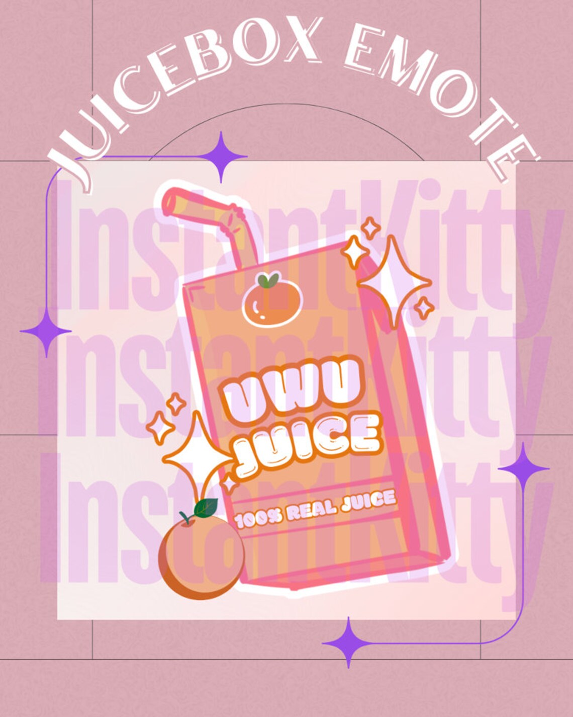 Twitch Emote Uwu Kawaii Juicebox Orange Peach Juice Emotes Cute