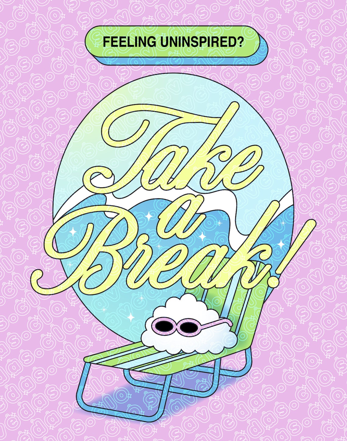 Take a Break! Printable Poster Digital Download - Etsy