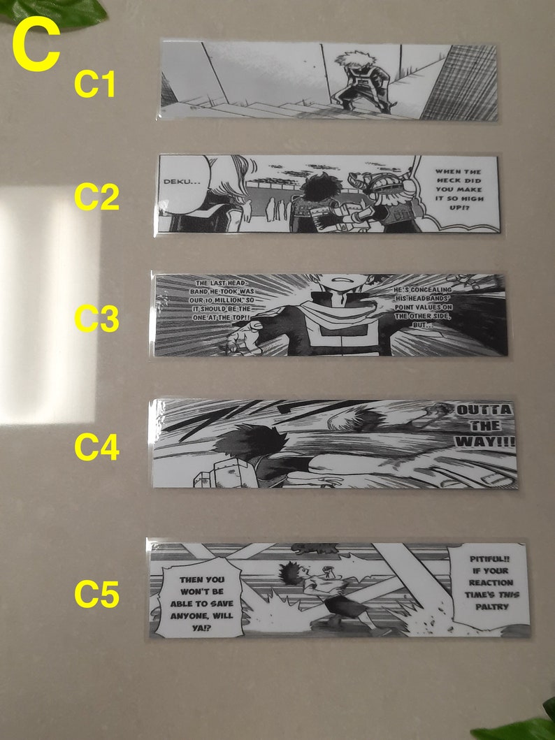MHA Manga Bookmarks 30 Styles My Hero Academia Boku No | Etsy Australia