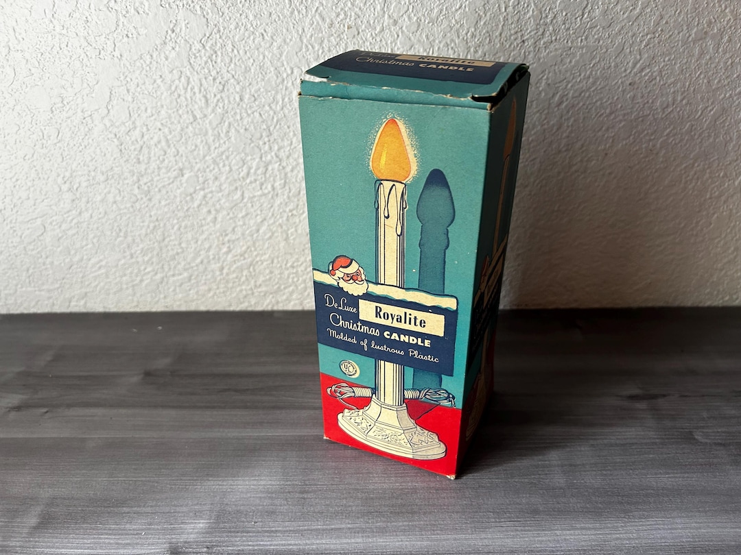 Vintage Christmas, Vintage Deluxe Royalite Christmas Candle Light, Mid ...
