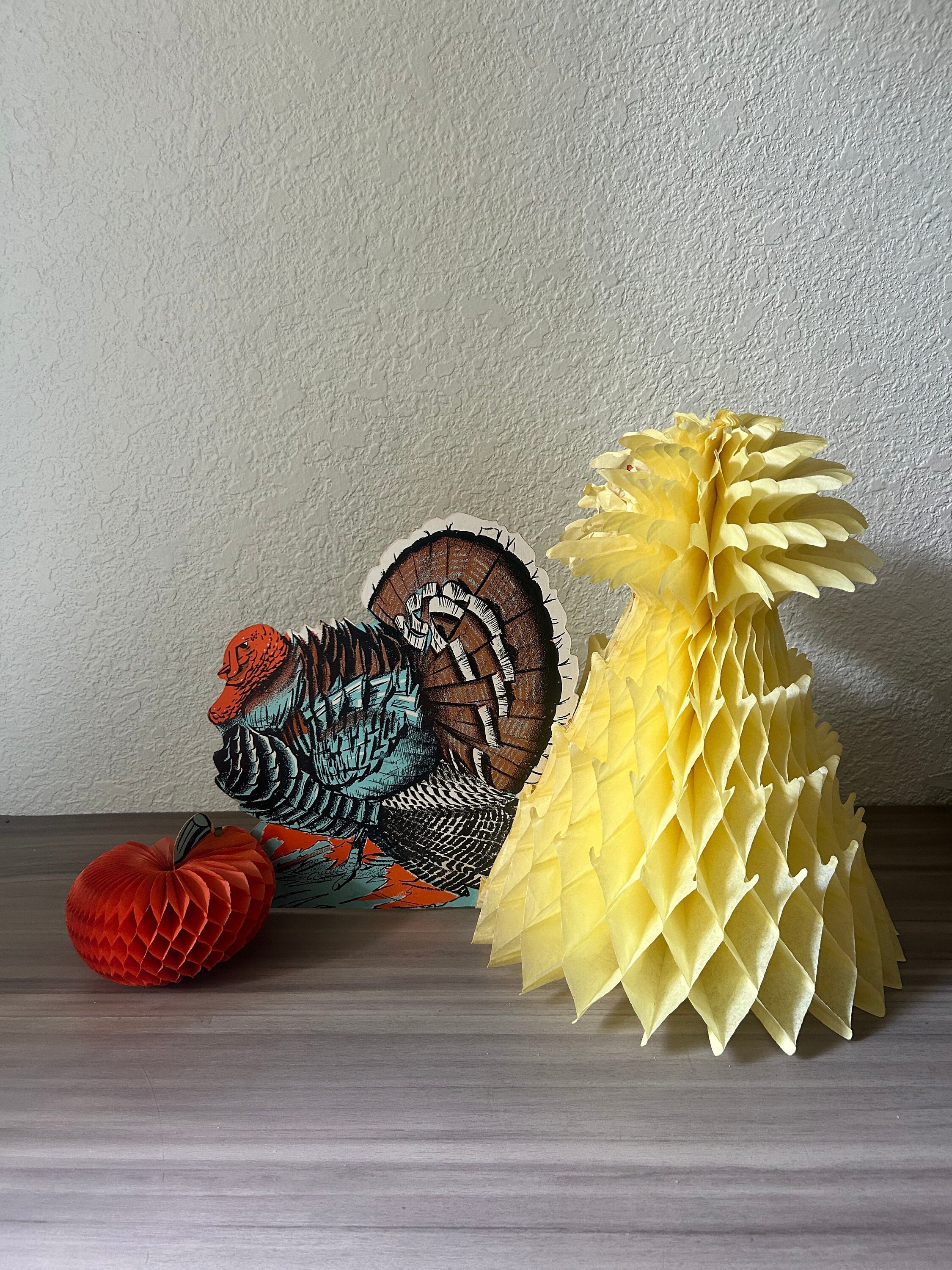 Vintage Beistle Turkey Holiday Die Cut Honeycomb Halloween - Etsy